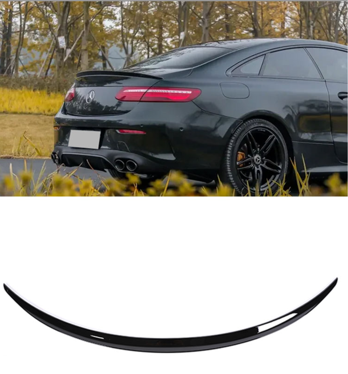 ABS Glossy Black Rear Spoiler fit for Mercedes-Benz E-Class【C238 Coupe – MJ Mods