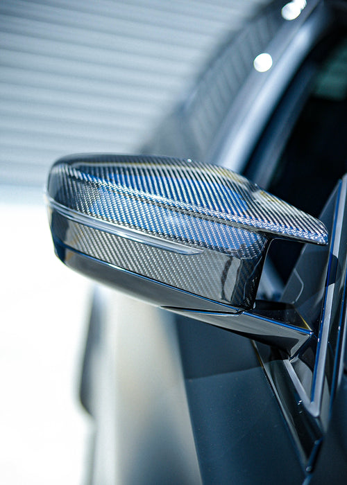 Bmw M4 G82 Front Lip Carbon Fiber Side Mirror Cover Caps For 2021-2025 ...