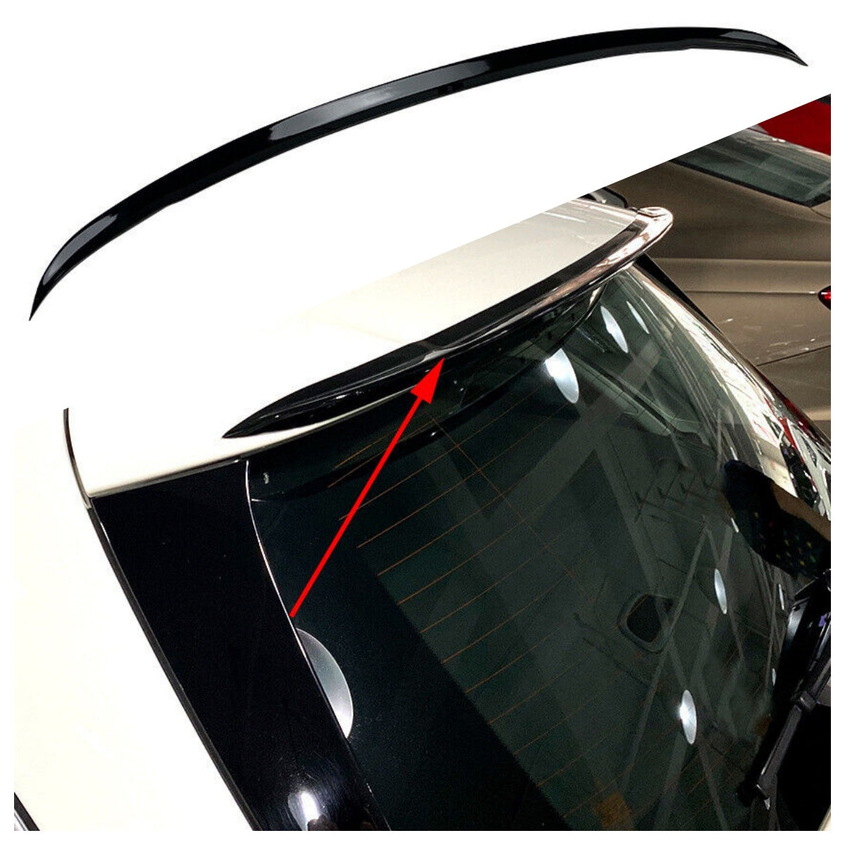 ABS Glossy Black Rear Roof Duck Lip Spoiler fit for MERCEDES-BENZ C CL ...