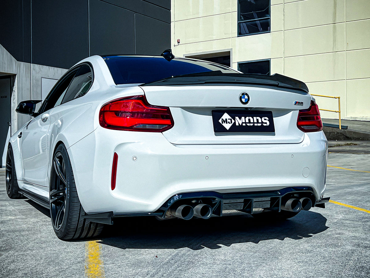 PSM Style Gloss Black Trunk Boot Lip Spoiler For BMW F87 M2 F22 m235i ...