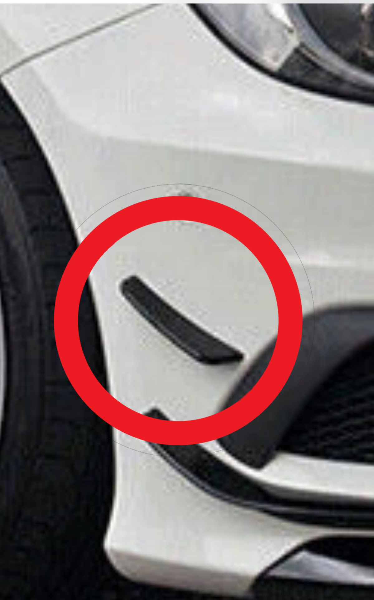 C117 W176 W177 C118 Front Side Canards Gloss Black ABS — MJ Mods