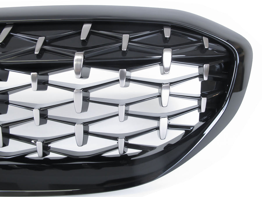 ABS Chrome and Black Front Grille fit for BMW【G20/G21 M340 330/320】【Di ...