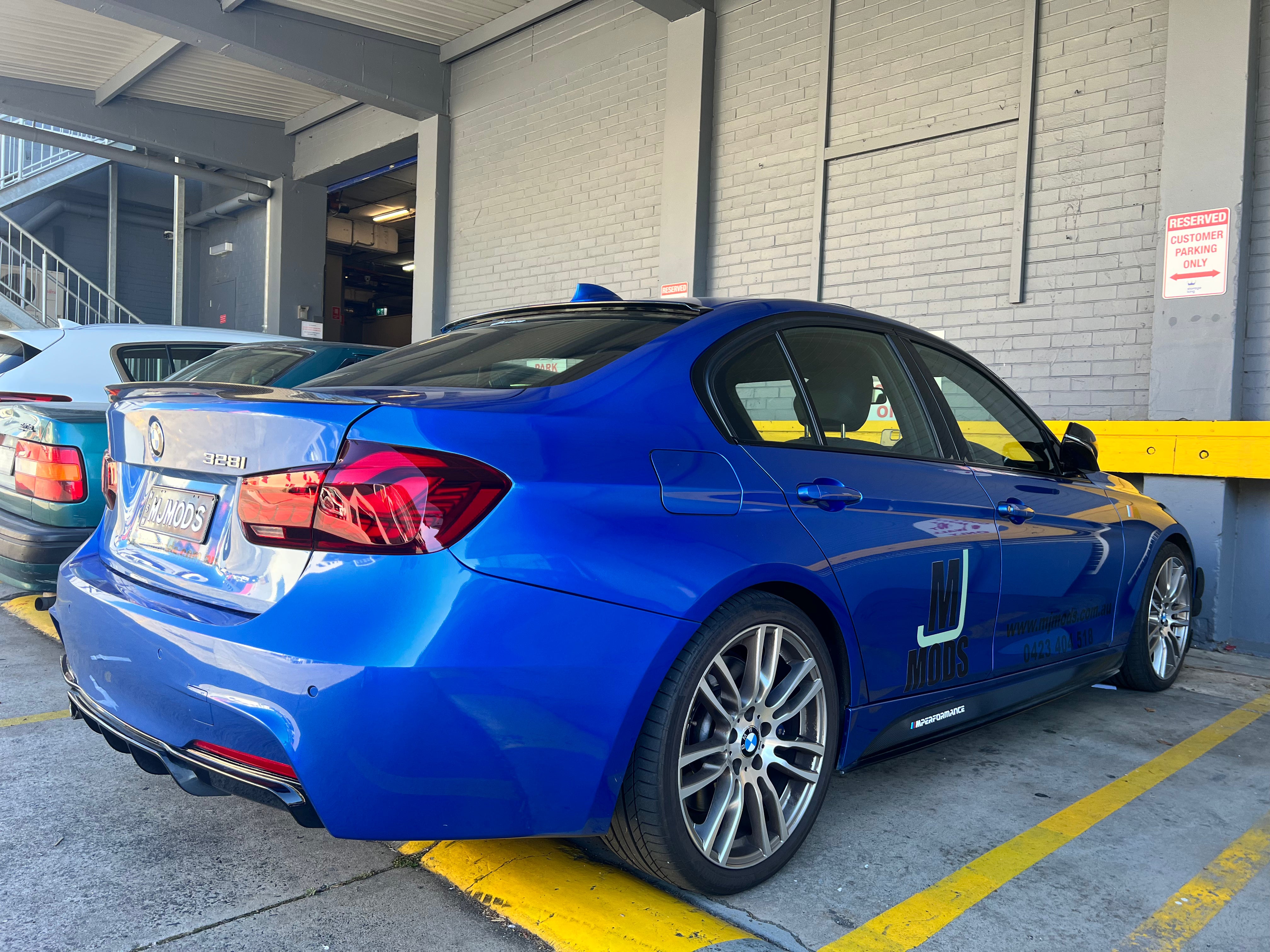ABS Glossy Black Roof Wing Spoiler for BMW【F30 F80 M3 316 318 320 328 ...