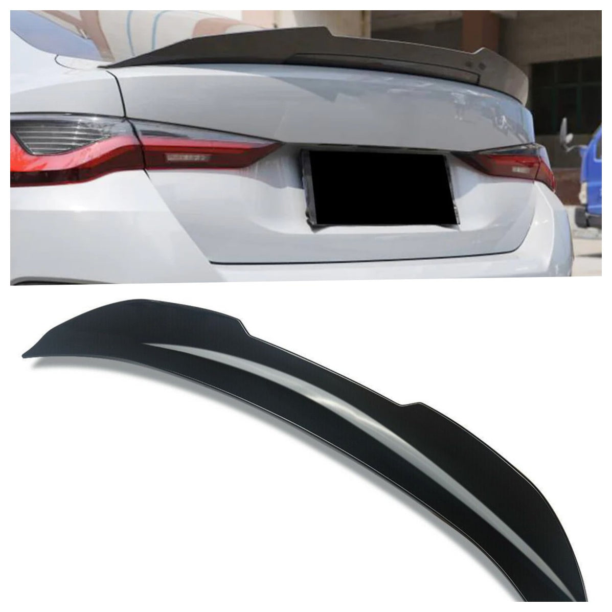 ABS Glossy Black Rear Bumper Spoiler for BMW 4 Series【G26 Gran Coupe 4 ...