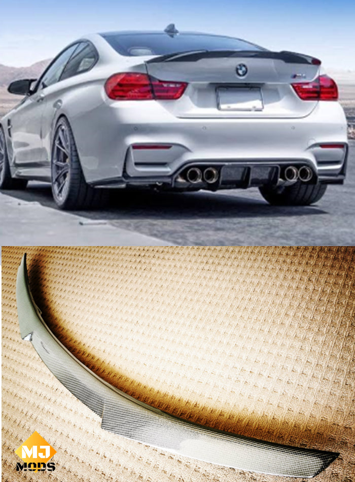 M4 Style Carbon Fibre Rear Boot Lip Spoiler Fit For BMW M Series F82 M4 ...