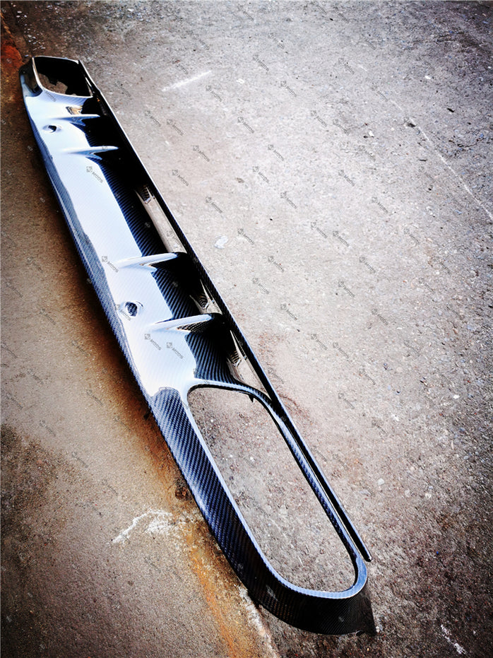 Carbon Fibre Rear Diffuser For MERCEDES BENZ【C205/A205】【C200/220/250/3 ...