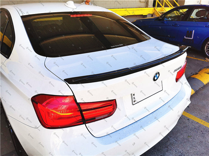 Carbon Fibre Rear Boot Spoiler for BMW F30 F80 M3 320i/320d/328i/330i ...
