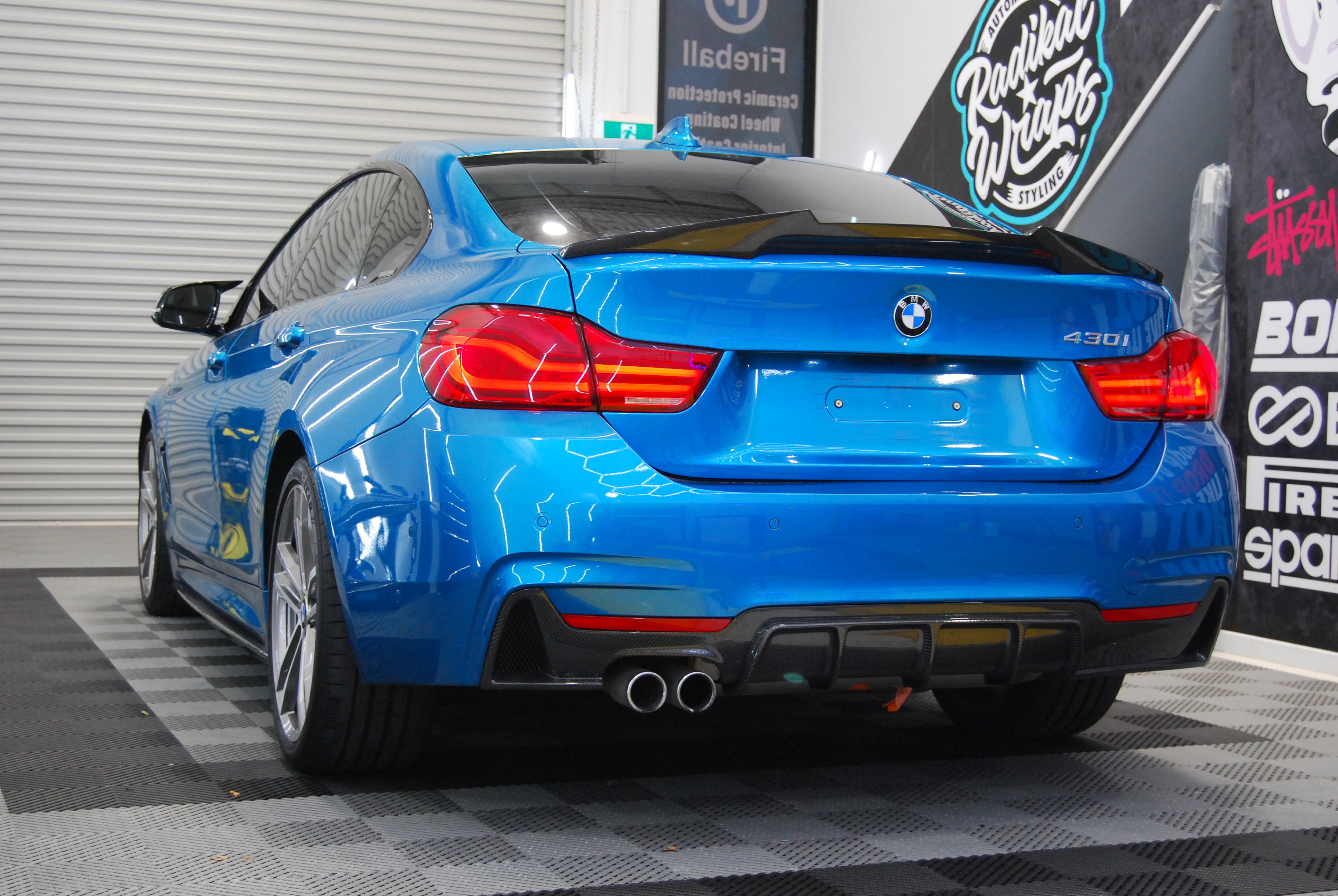 Carbon Fibre Rear Boot Lip Spoiler for BMW F36 Gran Coupe 435i/428i ...