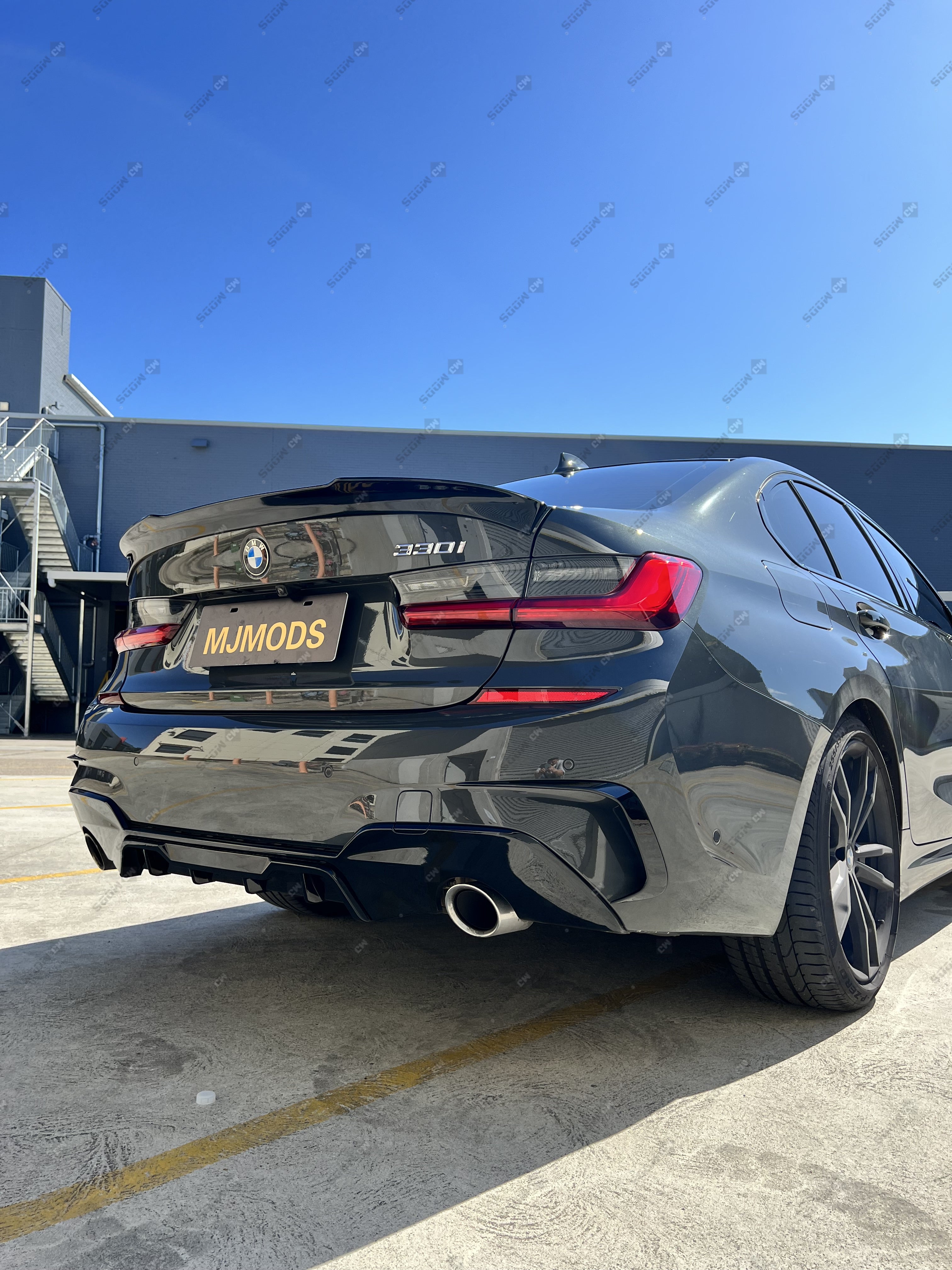 Carbon Fibre Rear Boot Lip Spoiler fit for BMW G20 Sedan M340i M335i ...