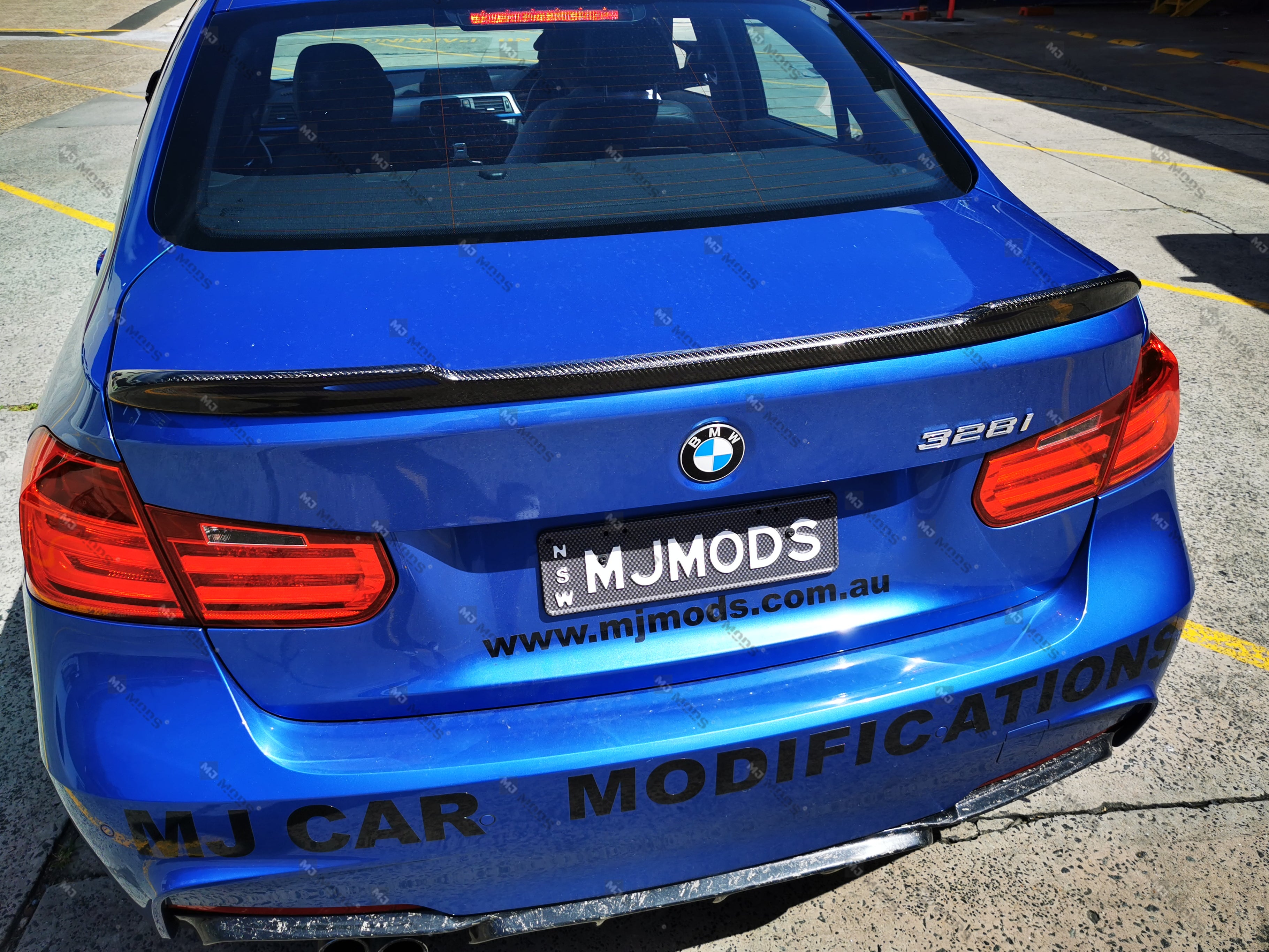 Carbon Fibre Rear Boot Spoiler for BMW F30 F80 M3 320i/320d/328i/330i ...