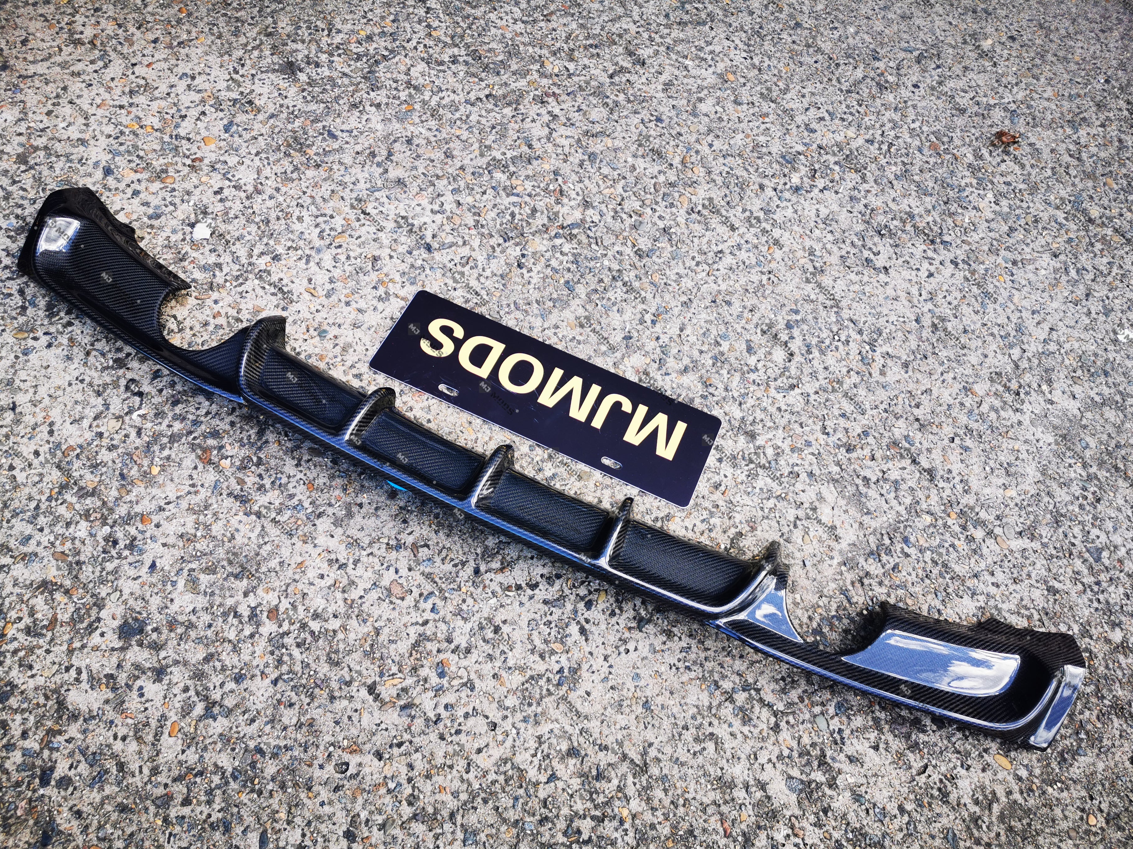 Carbon Fibre Rear Bumper Diffuser for BMW【F30 F31 M SPORT】【Twin】340i 3 ...
