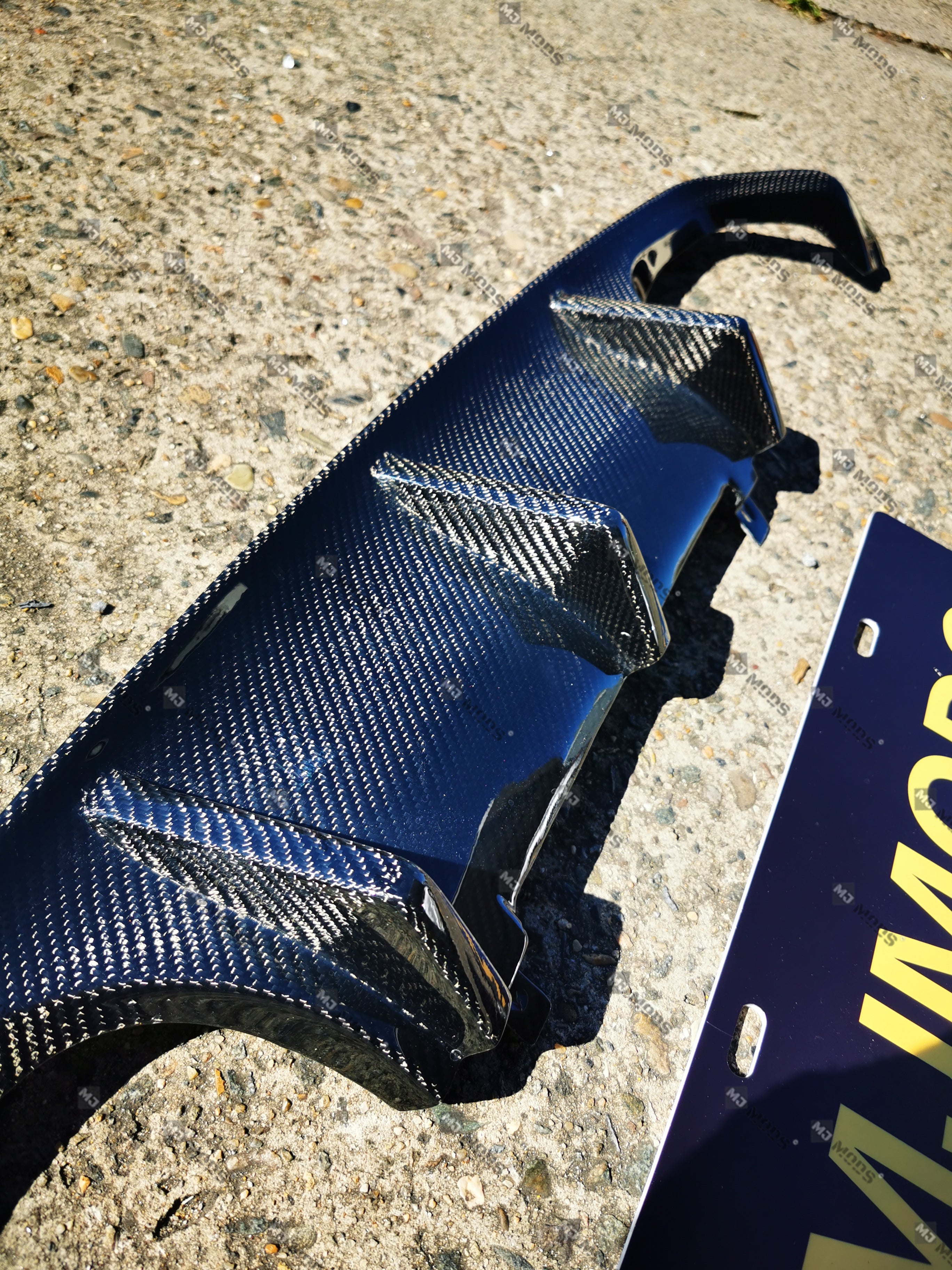 For BMW F80 M3 & F82 F83 M4 Carbon Fibre Rear Bumper Diffuser MP Style ...