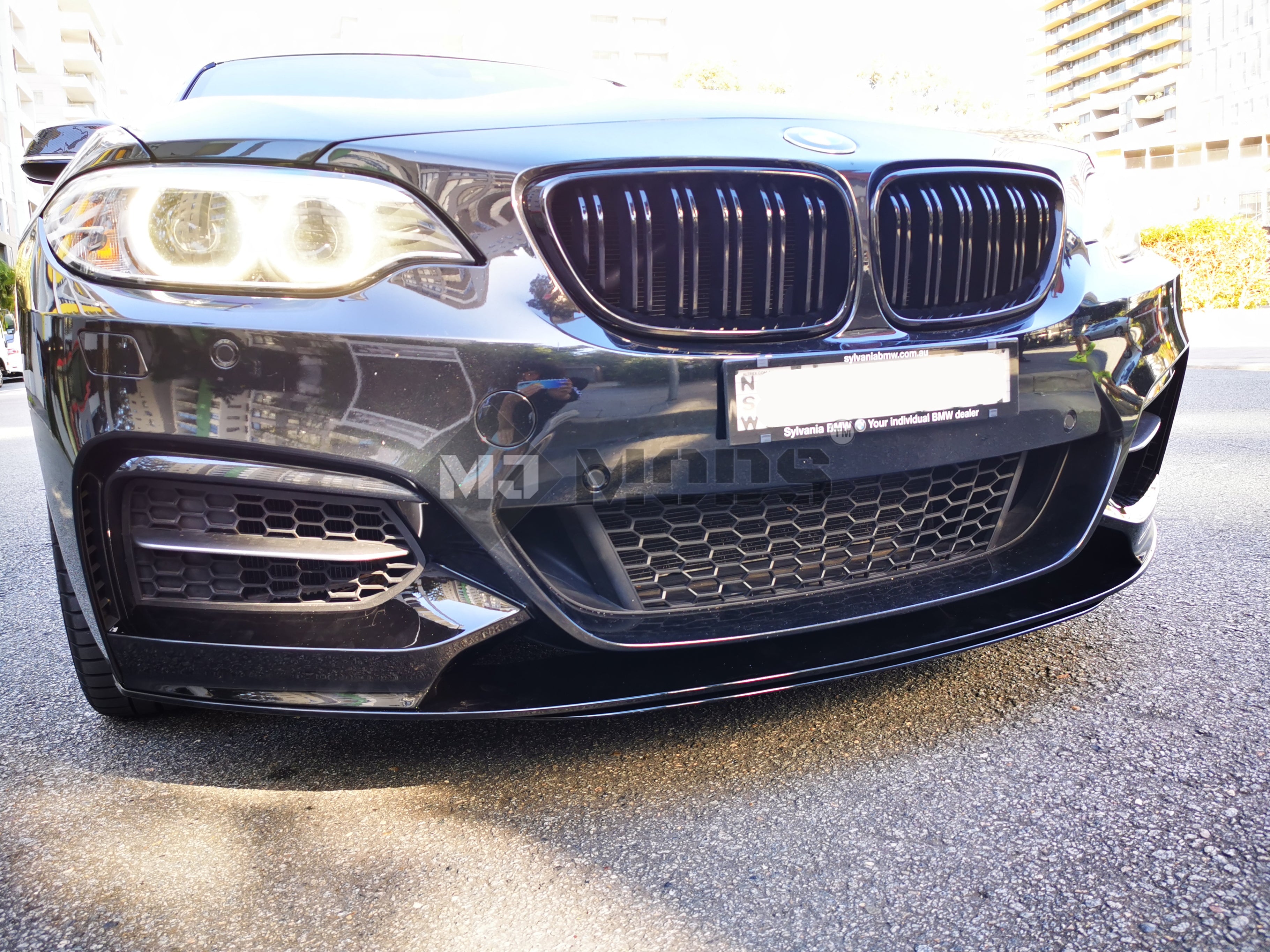 ABS Glossy Black Front Lip for BMW【F22/F23 M240/M235 230/228/225/220 M ...