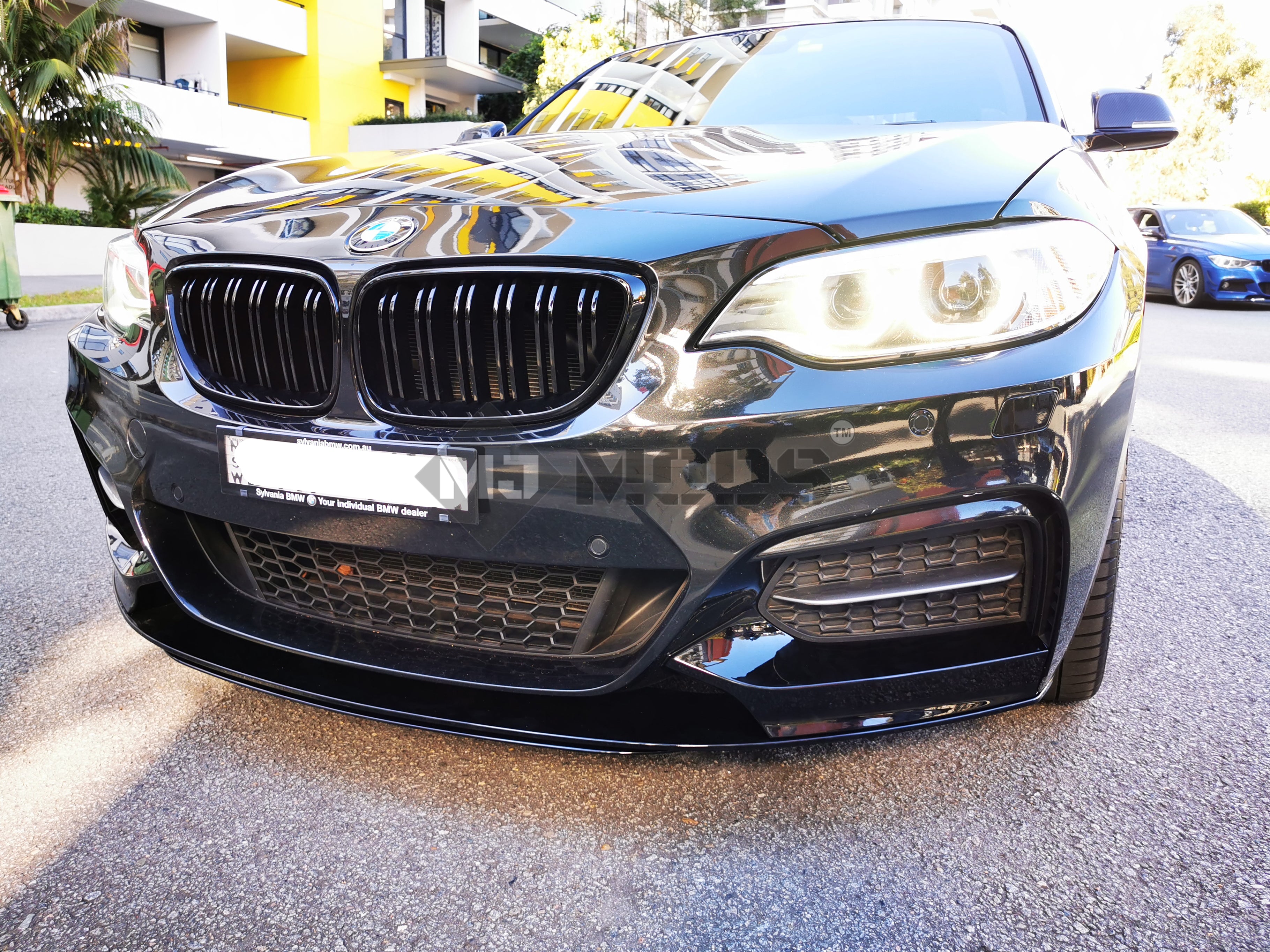 ABS Glossy Black Front Lip for BMW【F22/F23 M240/M235 230/228/225/220 M ...