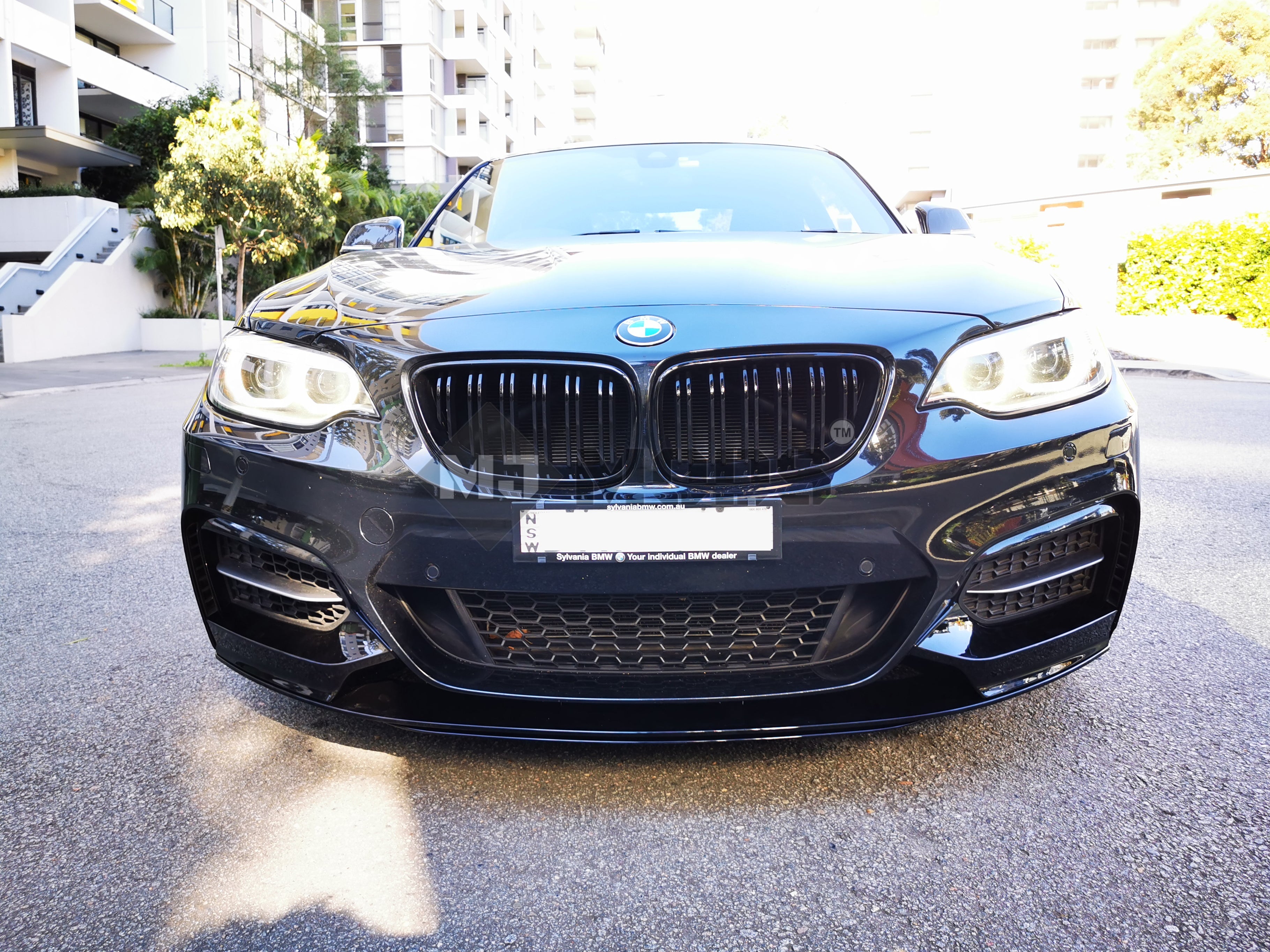 ABS Glossy Black Front Lip for BMW【F22/F23 M240/M235 230/228/225/220 M ...