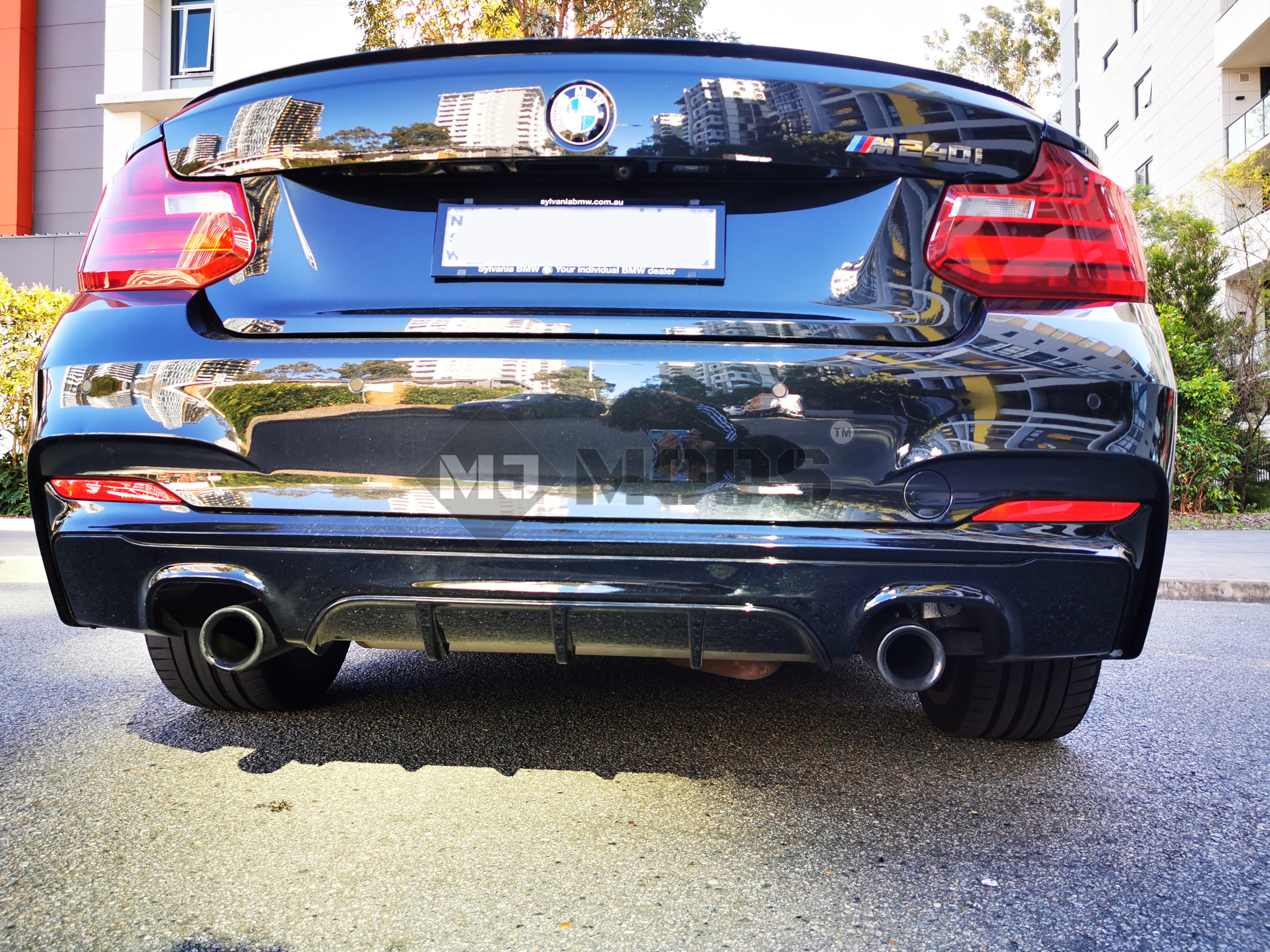Gloss Black Rear Bumper Diffuser For BMW M240i M235i 230i 228i 225i ...