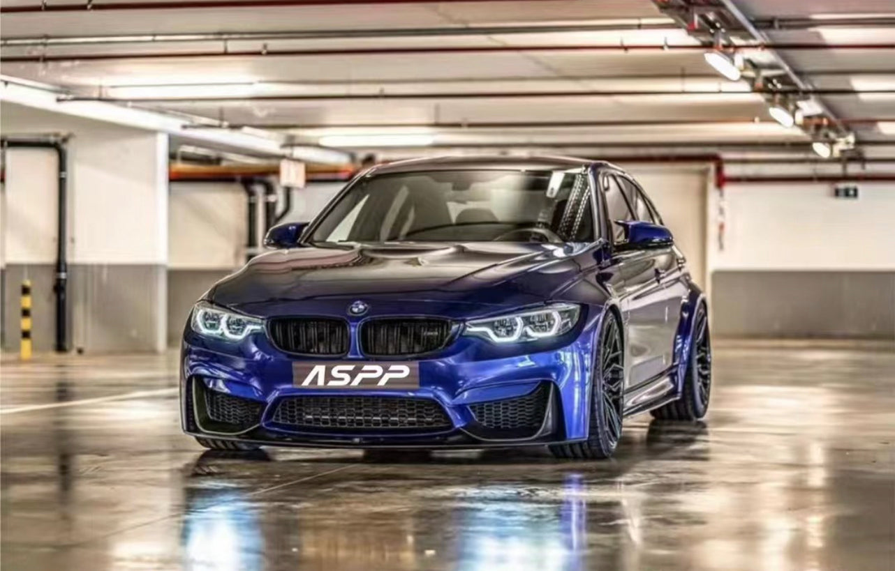 Gloss Black Full Body Kit for BMW【F80 M3 & F82 F83 M4】【MP Front Lip, V ...